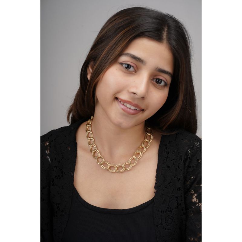 Buy AARSEE OFFICIAL 22Kt Gold-Plated Bold Aura Chain Necklace Online