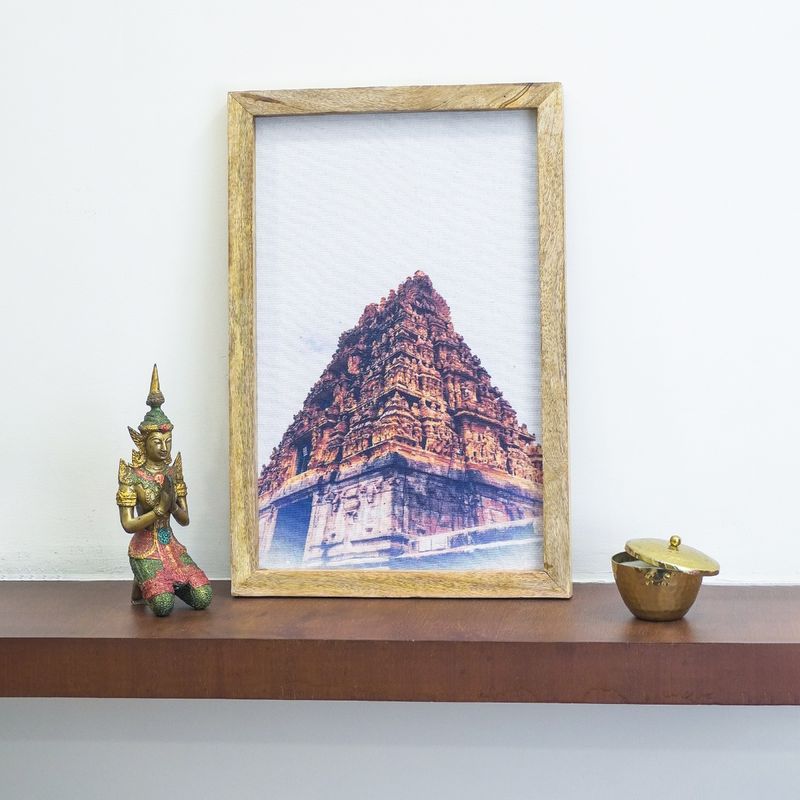 Buy The Decor Mart Temple Canvas Painting Online