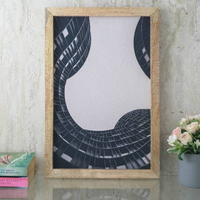Buy The Decor Mart Modern Building Canvas Painting Online