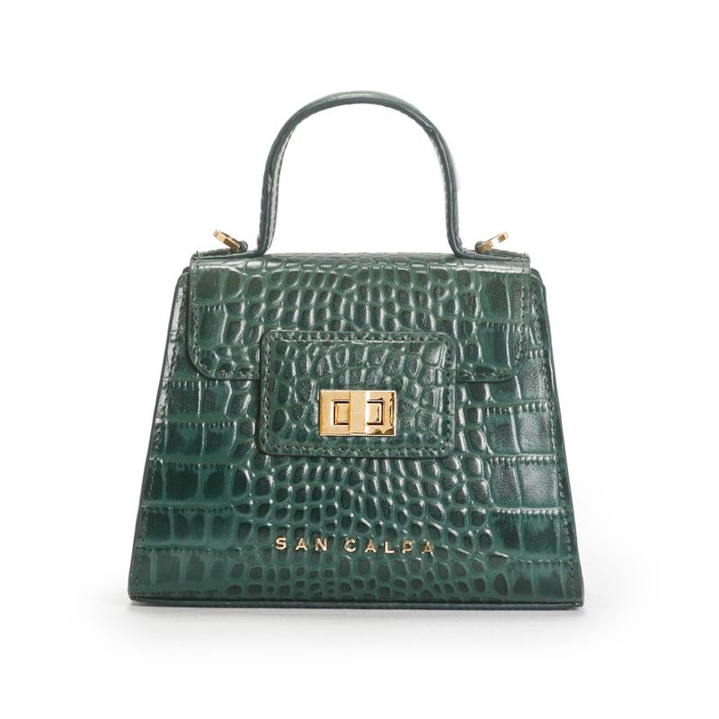 Buy San Calpa Kally Mini Green Handbags Online