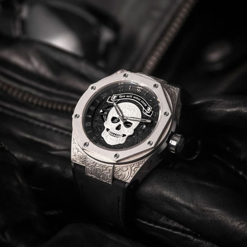 Buy NSQUARE The Magician Limited Edition Round Luminous Dial Mens Watch ...