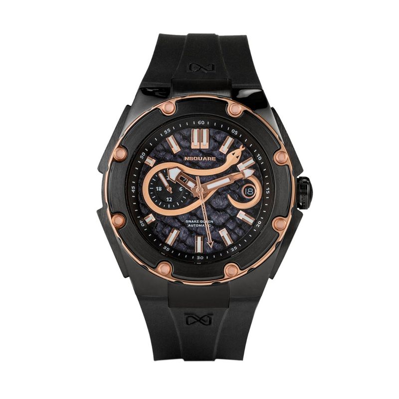 Buy NSQUARE Snakequeen 39 mm Automatic 21 Jewels Round Dial Womens ...