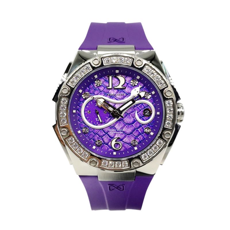Buy NSQUARE Snakequeen 39 mm Swarovski Crystal Round Dial Womens Watch ...