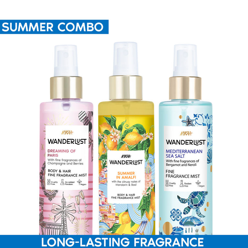 Buy Wanderlust Bestseller Summer Trio Perfume Mist - Fruity, Aqua ...