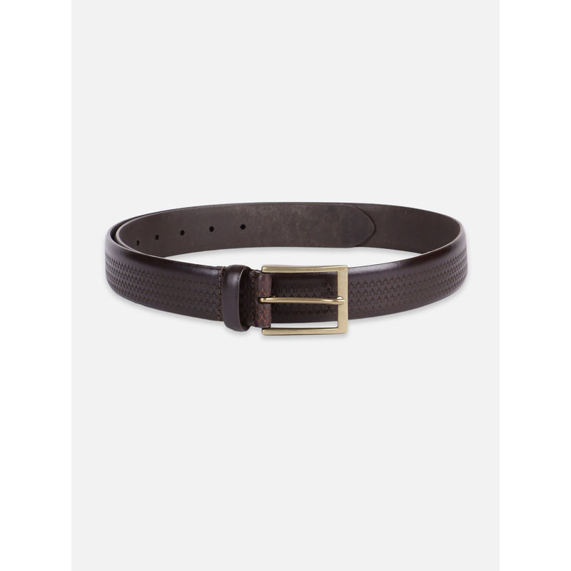 Buy Allen Solly Men Brown Patterned Casual Belt Online