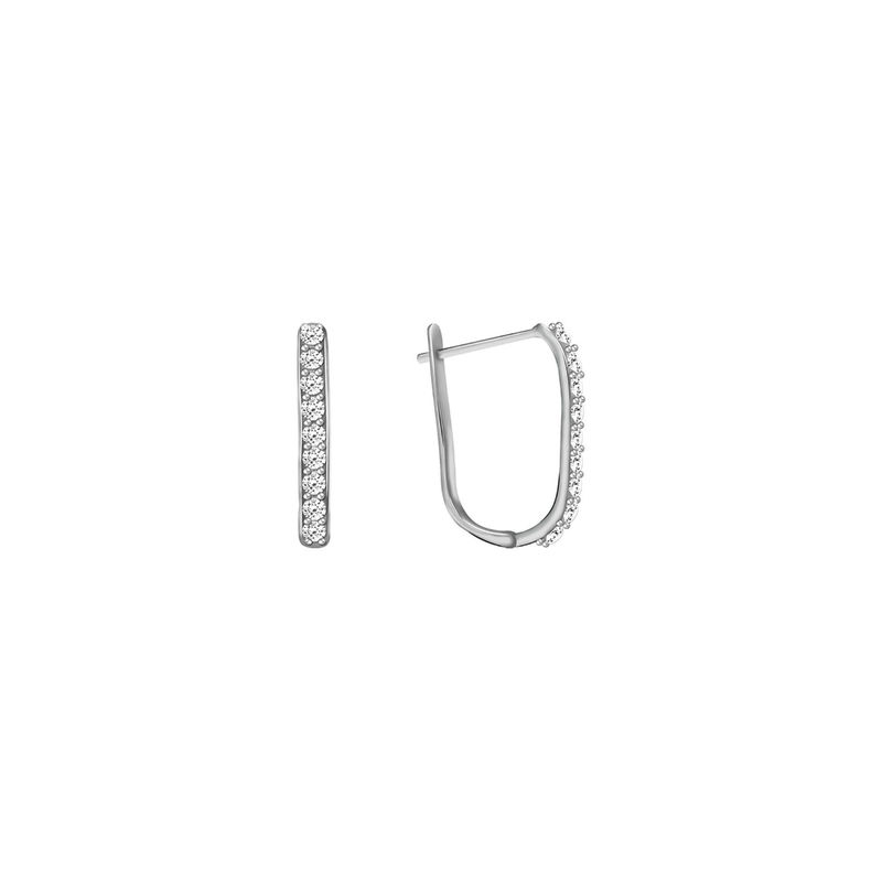 Buy Giva Sterling Silver Shimmer Cylinder Hoops For Women(One Size) Online