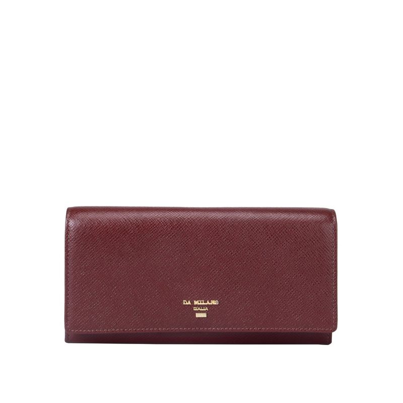 Buy Da Milano Genuine Leather Blood Stone Ladies Wallet Online
