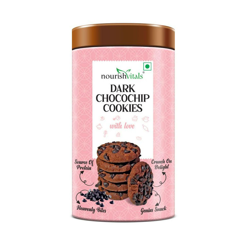 Buy Nourish Vitals Dark Chocochip Chocolate Cookies Online