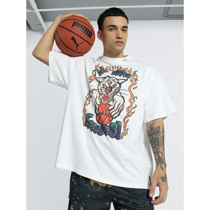 Buy Puma Getting Crafty Ss 3 Unisex White T-Shirt Online