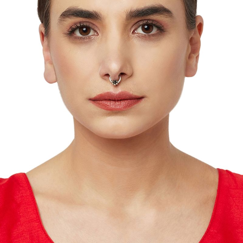 Buy Voylla Classic Floral Nose Ring Online