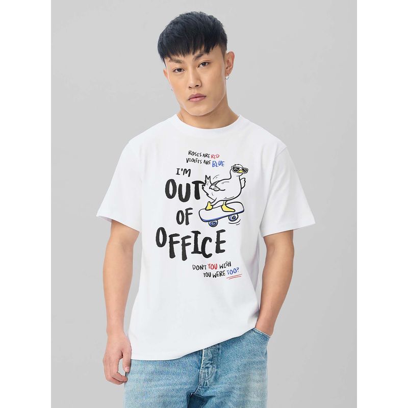 Buy The Souled Store Out Of Office Men T-Shirt Online