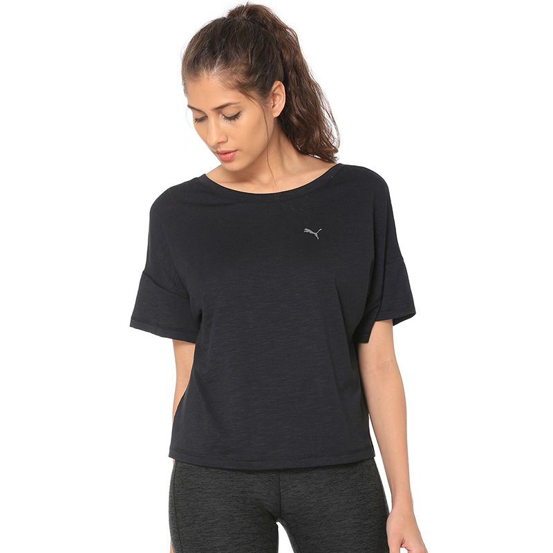 Puma Twist It Tee - Black Heather: Buy Puma Twist It Tee - Black ...
