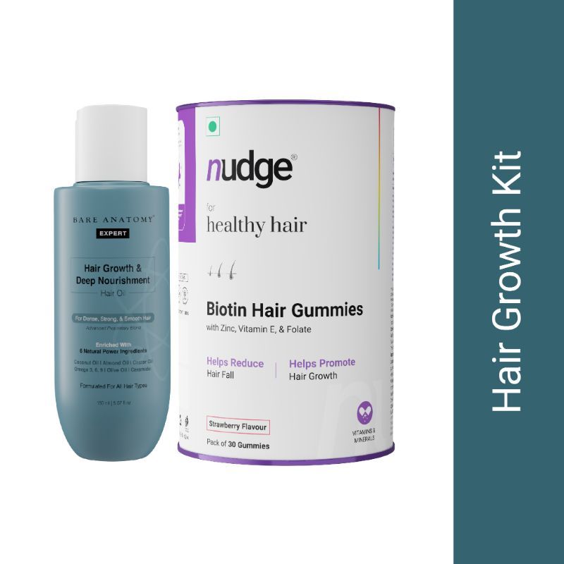 Buy Nudge & Bare Anatomy Hair Growth Kit Online