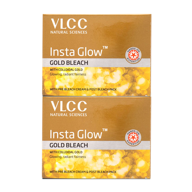 Buy VLCC Insta Glow Gold Bleach Pack of 2 Online