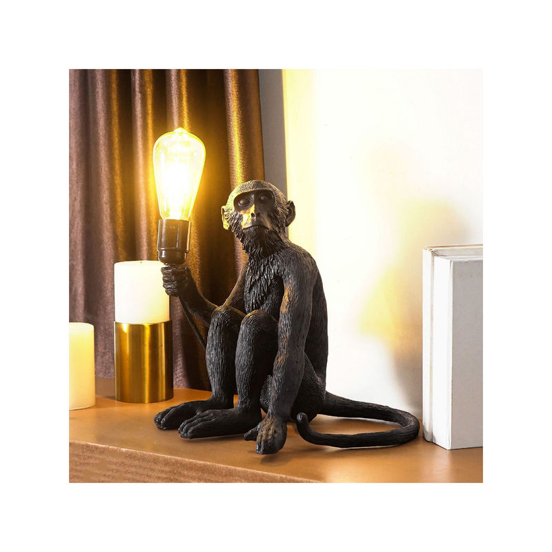 Buy The Artment Modern Art Monkey Decorative Lamp- Black Color Online