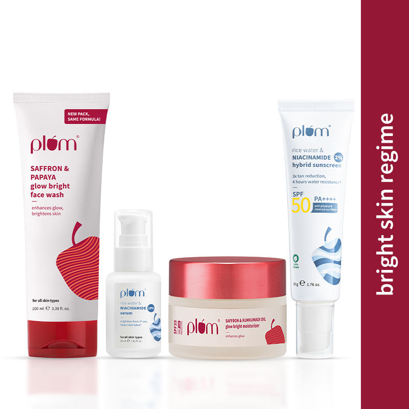 Buy Plum CSMS Combo - Saffron Face Wash and Moisturizer, and ...