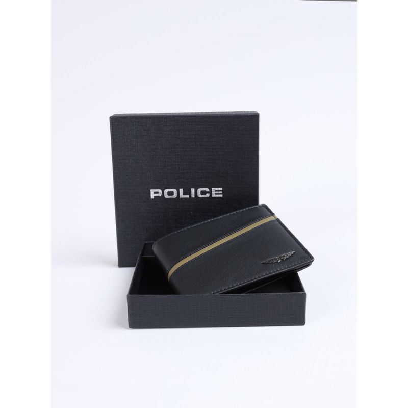Buy Police Men Leather Solid Multi-Color Wallet Online
