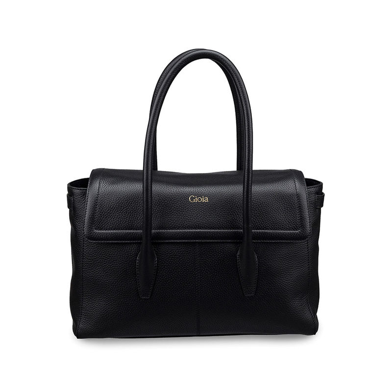 Buy Gioia Black Anna Flap-Over Handbags Online