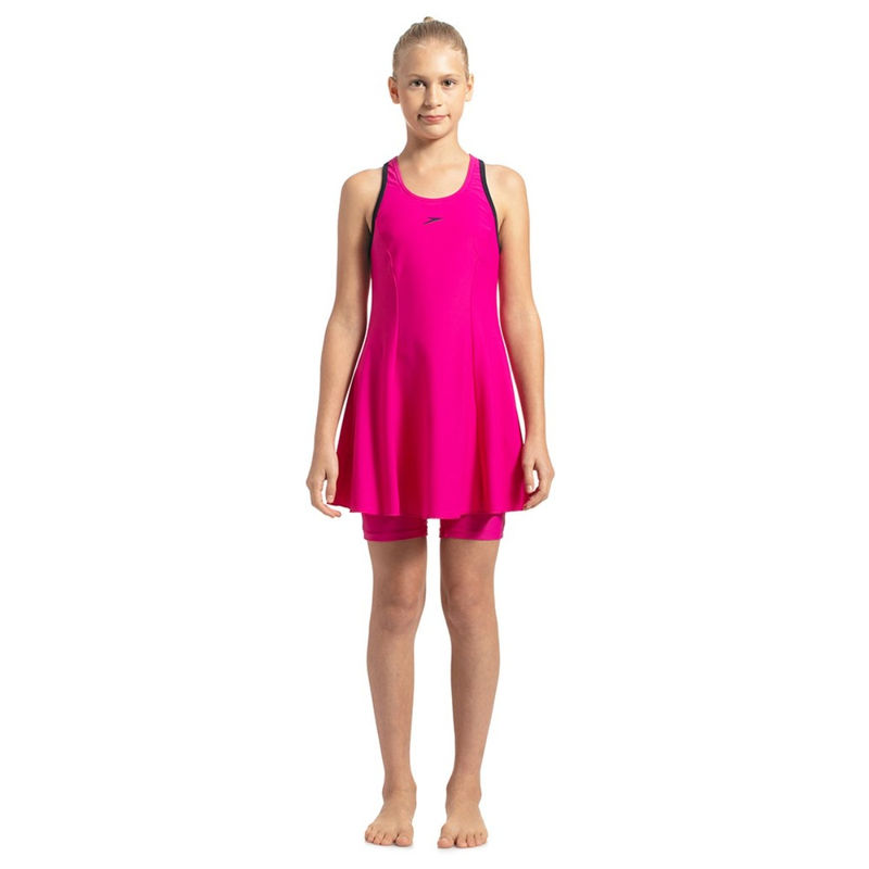 Buy Speedo Racerback Swimdress With Boyleg - Pink Online