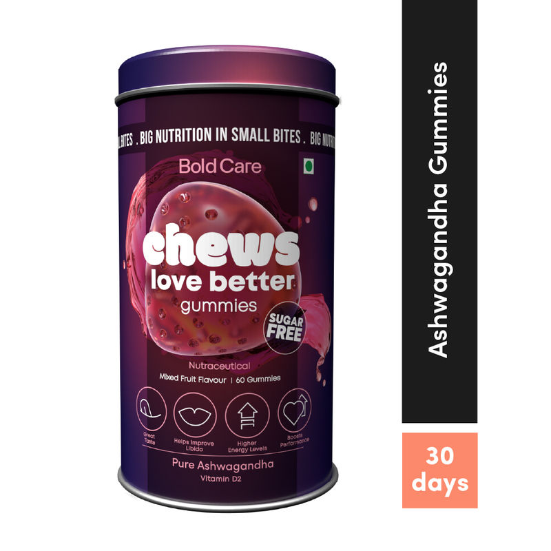 Buy Bold Care Love Gummies with Pure, High Quality Ashwagandha Extract ...