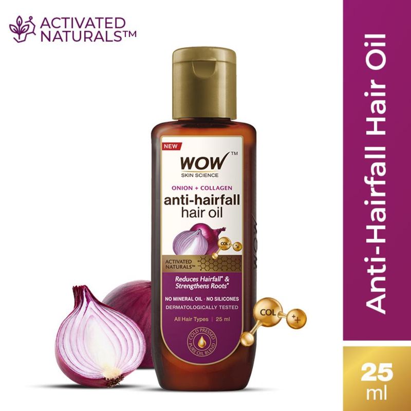 Buy WOW Skin Science Onion & Collagen Hair Oil - Reduces Hairfall ...