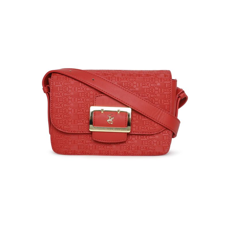Buy Beverly Hills Polo Club Red Color Sling and Cross Bag Online