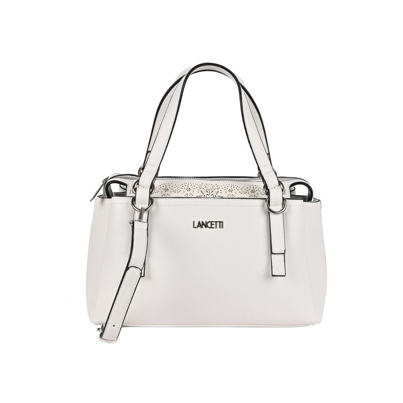 Buy LANCETTI Luxe Icon White Soft One Size Bowling Bag Online