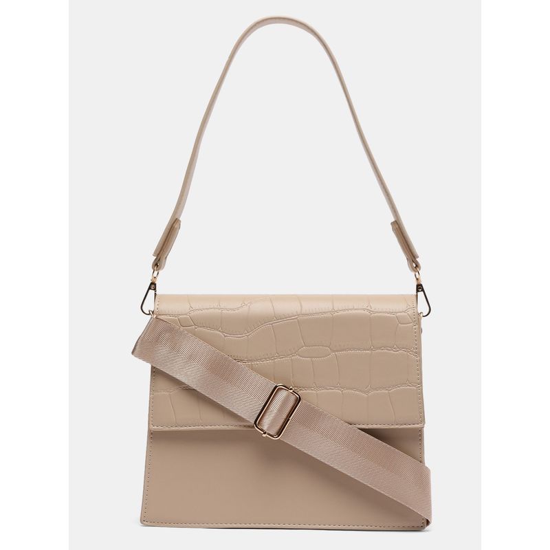 Buy VERO MODA Women Quilted Beige Sling Bag Online