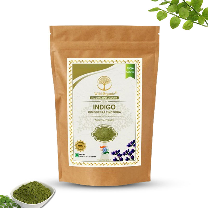 Buy Wild Organic Indigo Leaf Hair Colour Powder 100% Natural Hair ...