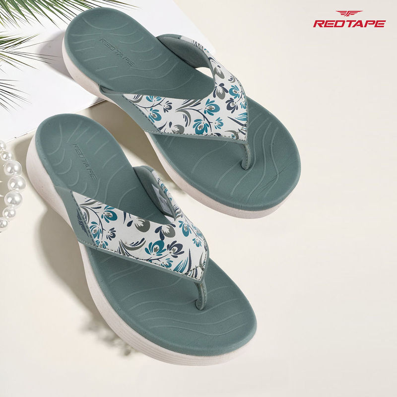Buy Red Tape Green Wovens Thomes Flip Flop Online