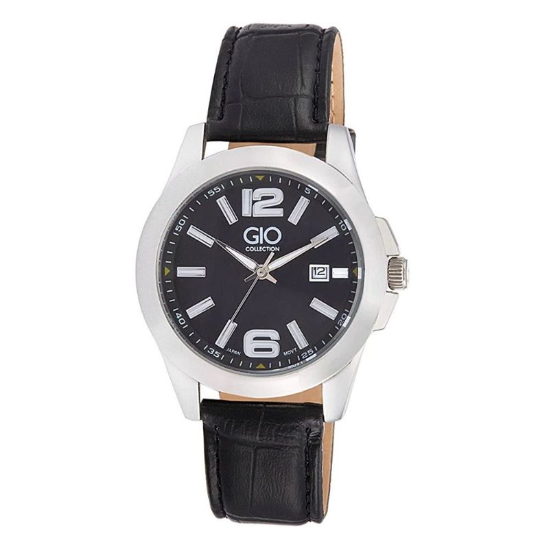 Buy Gio Collection Men's Black Round Analogue Watch Online