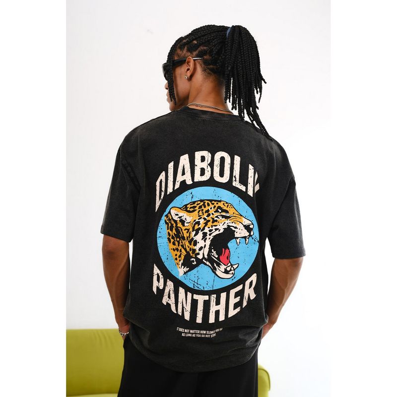 Buy Bonkers Corner Men Black Cotton Graphic Regular Fit T-Shirt Online