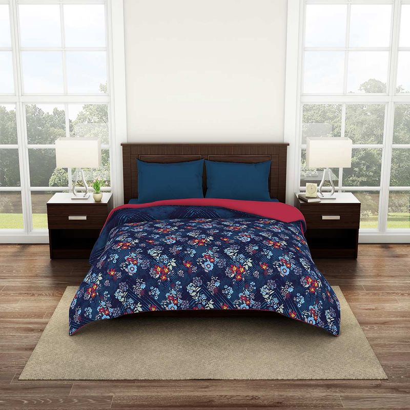 Buy Spaces 100% Cotton Shell Quilt Double Anti-Bacterial Soft Feel Skin ...