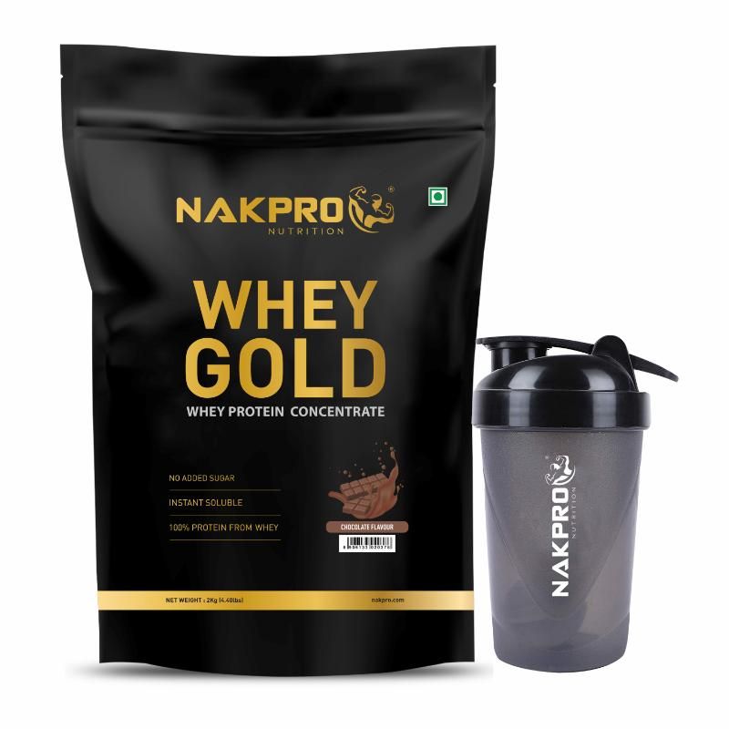 Buy NAKPRO Gold Whey Protein Concentrate With Protein Shaker ...