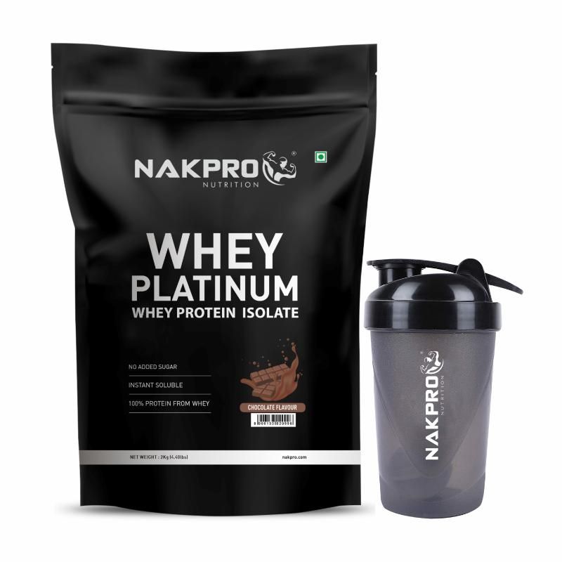 Buy NAKPRO Platinum Whey Protein Isolate With Protein Shaker ...