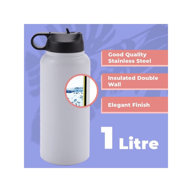 Buy The Better Home Tbh Stainless Steel Flask Water Bottle- White Online