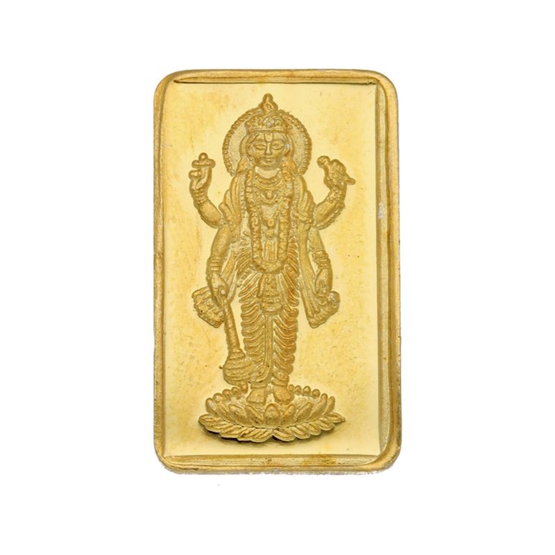 Buy Sri Jagdamba Pearls 2 Grams 24Kt (999) Lord Vishnu Gold Coin Online