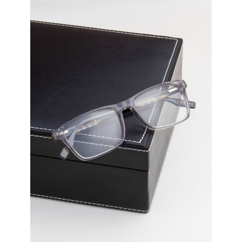 Buy TED SMITH Unisex Full Rim Grey Rectangle Frame Online