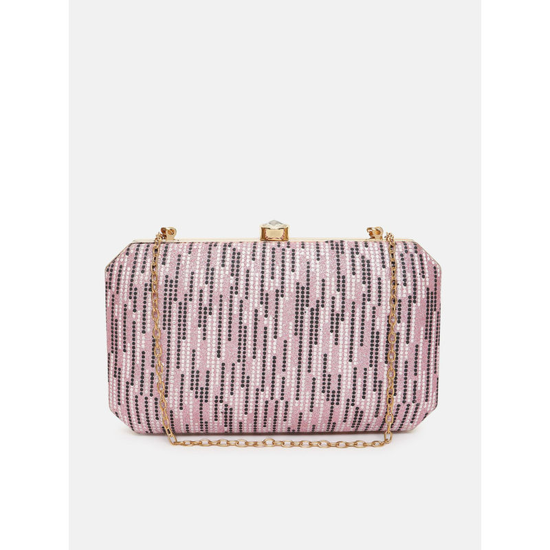 Buy Fabbhue Women Pink Box Clutch Online