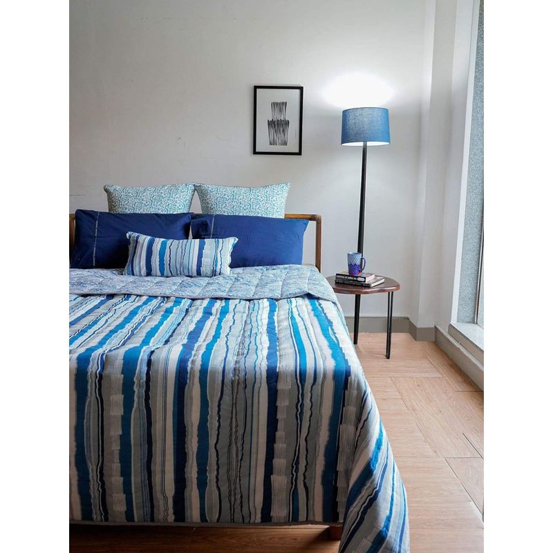 Buy Freedom Tree Jiva Quilt Double Blue Online