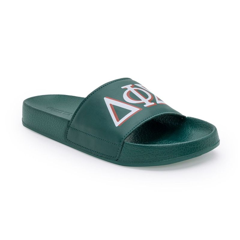 Buy Red Tape Men Printed Dark Green Sliders Online