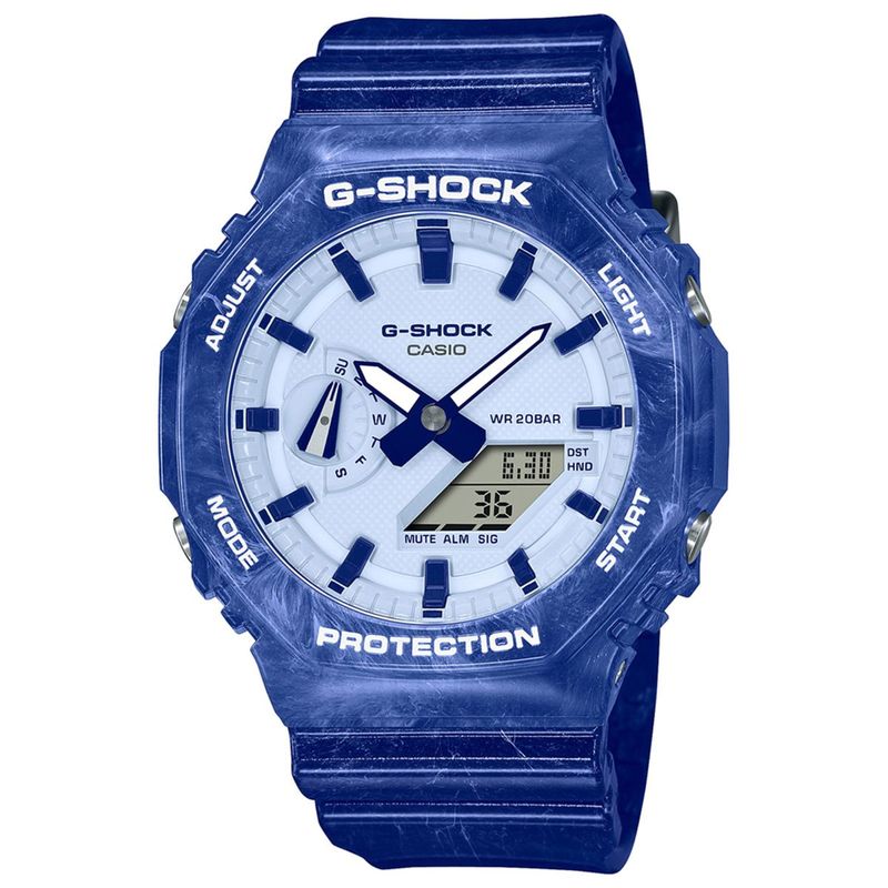 Buy Casio G1257 G-Shock (GA-2100BWP-2ADR) Analog Digital Watch - For ...