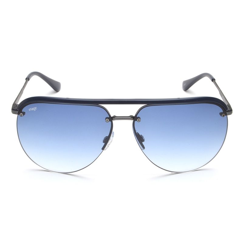 Buy IMAGE Men Full UV Protected Gradient Blue Lens Pilot Sunglasses (63 ...