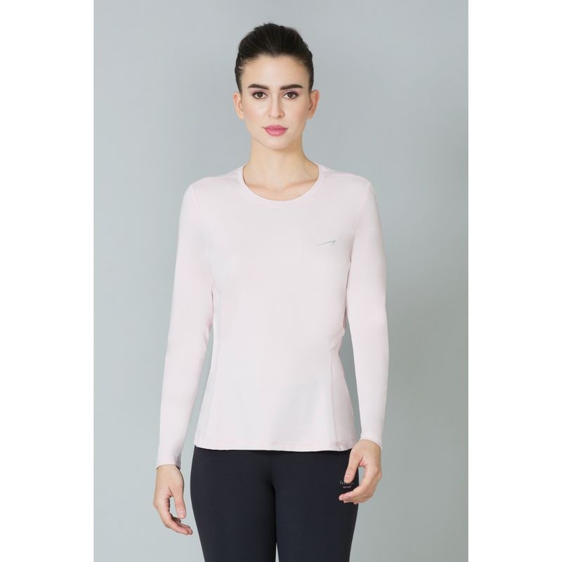 Buy Van Heusen Women Proactive Round Neck & Full Sleeve T-Shirt - White ...