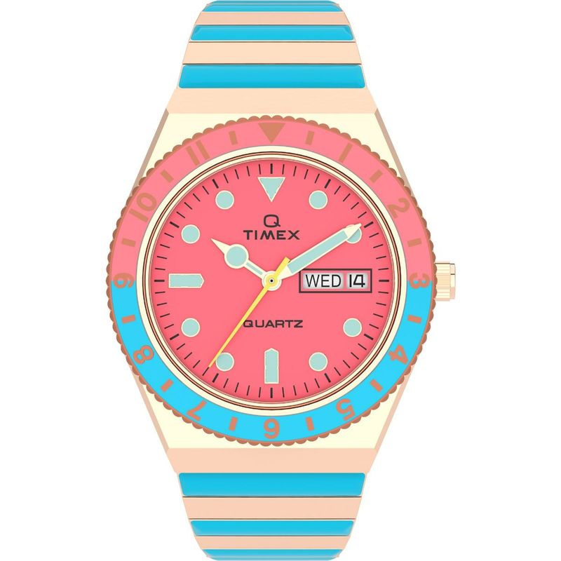 Buy Timex Women Pink Round Stainless Steel Dial Analog Watch ...