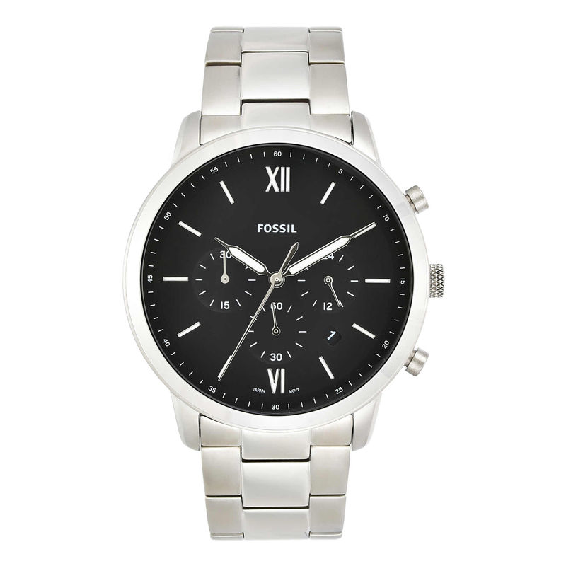 Buy Fossil Fs5384 Neutra Chrono Silver Watch For Men Online
