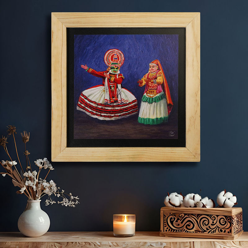 Buy Island Rangoli Kerala Kathakali Dance Wall Painting Online