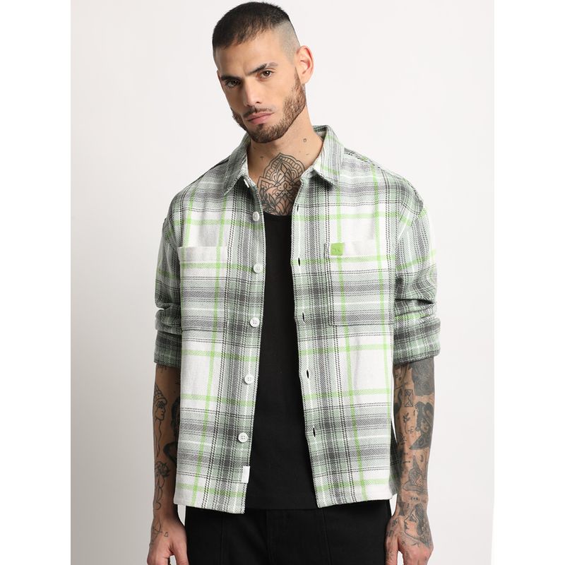 Buy THE BEAR HOUSE Mens Multi-Color Checkered Shacket Online