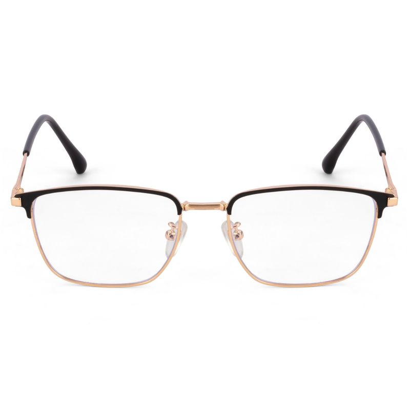 ROYAL SON Square Black Gold Latest Spectacles Frames for Men Women ...