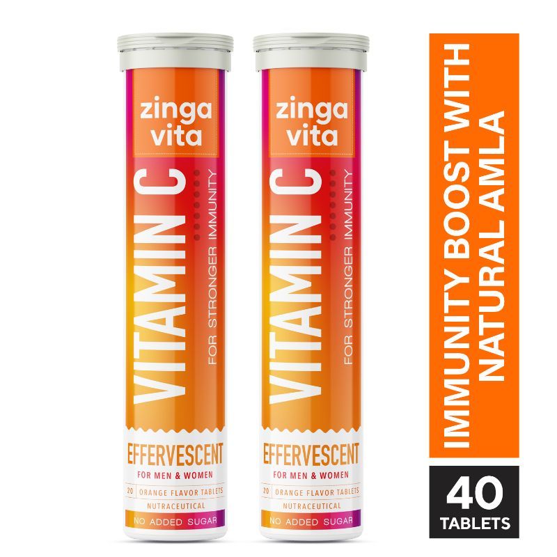 Buy Zingavita Vitamin C + Zinc Tablets For Stronger Immunity & Glowing ...